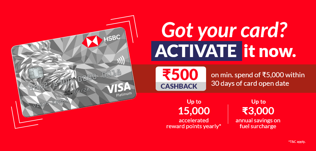 How to Activate Your HSBC Visa Platinum Credit Card | BankBazaar - The ...